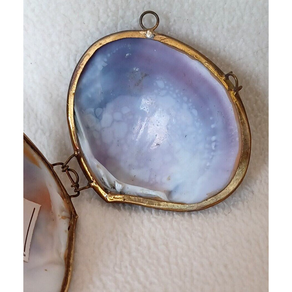 Storage & Organization | Vintage Hinged Clamshell Trinket Box Brass ...